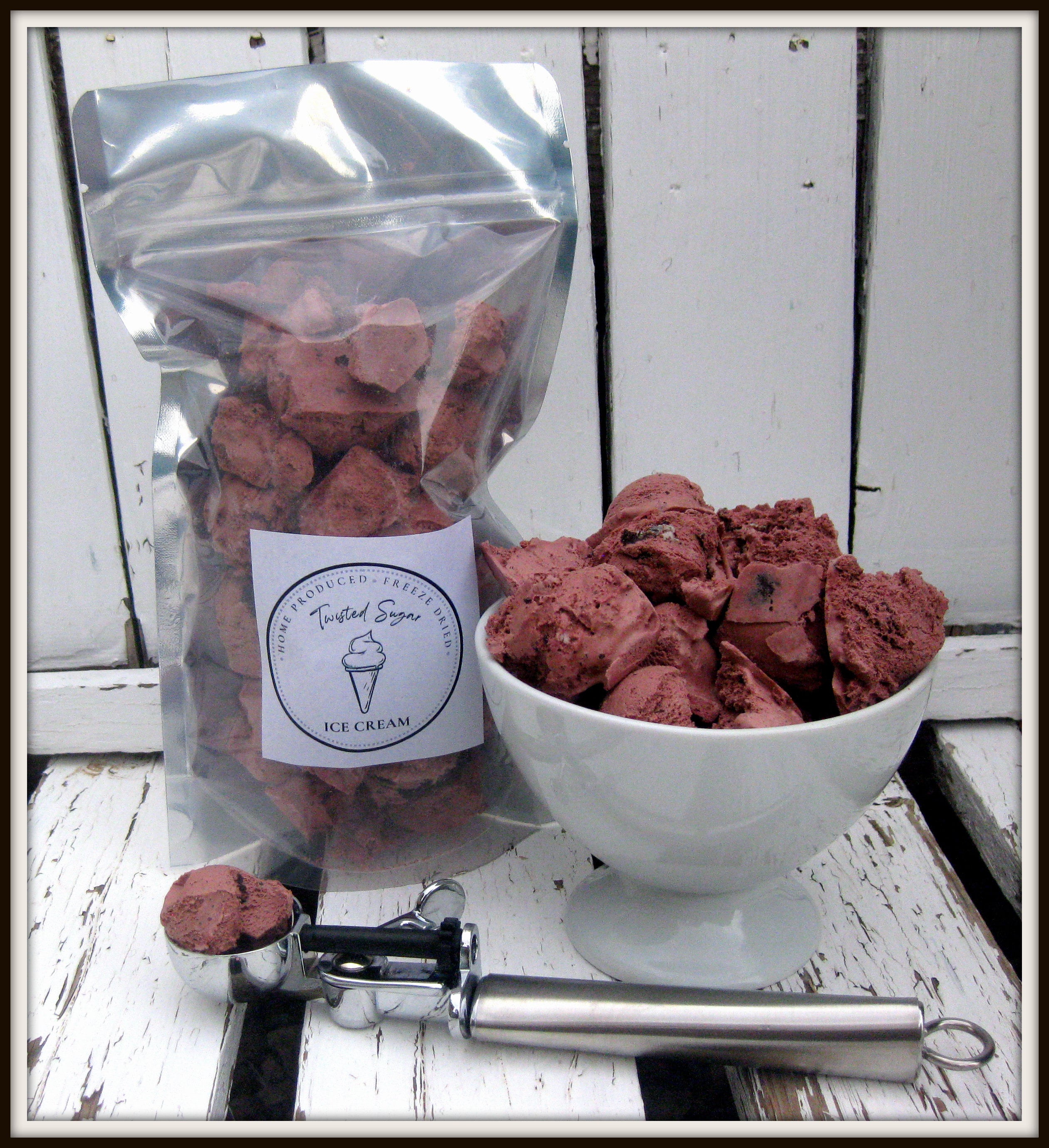 Freeze Dried Black Raspberry Cookies N Cream Ice Cream Perfect for ...