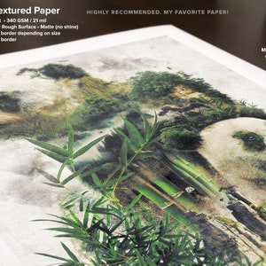 China Great Panda Natural Bamboo Landscape Surrealism Animal Painting Premium Quality Giclée ...