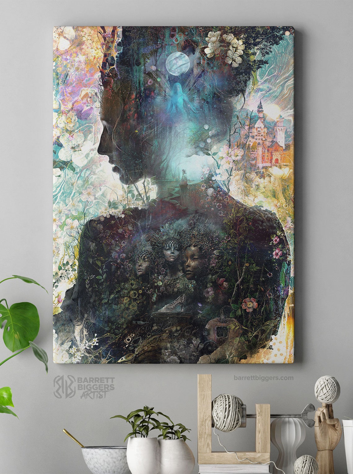 Dark Fairy Tales Series Cinderella Abstract Art Fine Art | Etsy