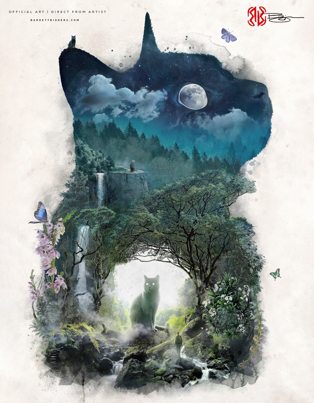 Realm of Cats * Fantasy Cat Lovers * Dark Art Surrealism * Fine Art ...