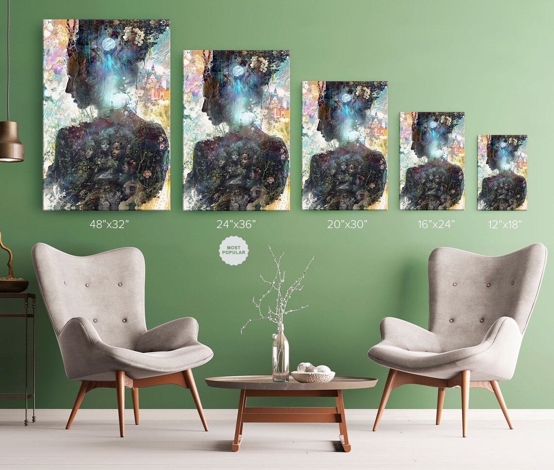 Dark Fairy Tales Series Cinderella Abstract Art Fine Art | Etsy