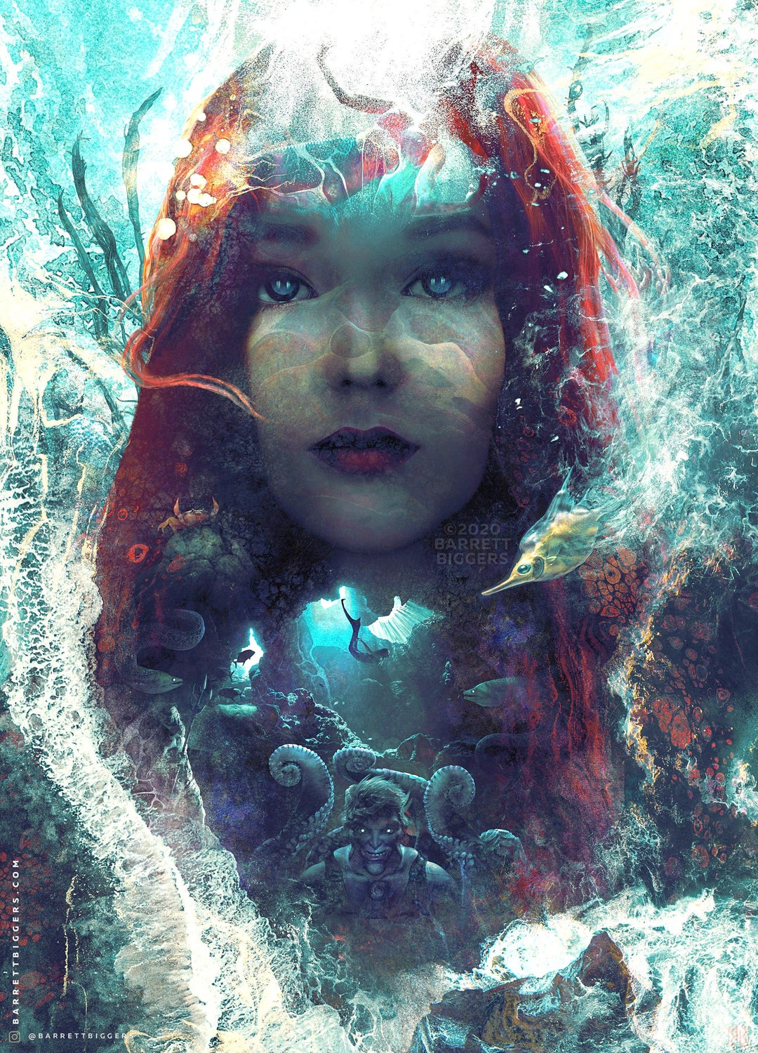 Dark Fairy Tales Series * Little Mermaid * Abstract Art * Fine Art ...