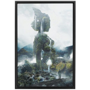 Freya Goddess Temple Fine Art Landscape Surrealism Iceland Norse ...