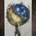 Yin Yang Taoism Original Art Spiritual Wall Art Tao Home Decor Tao Te ...