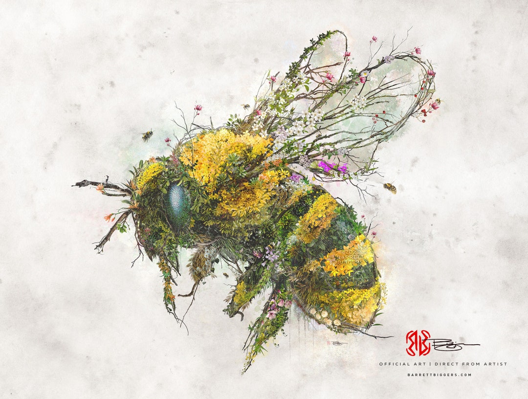 Bumble Bee Art Fine Art Prints * Animal Wall Art * Bumblebee Home Decor ...