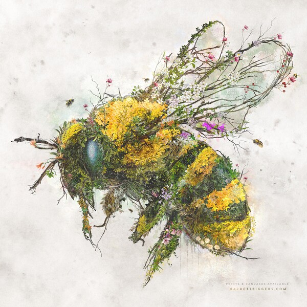 Bee Art - Etsy