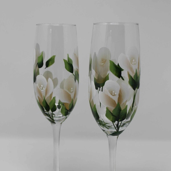 Hand Painted Roses - Etsy