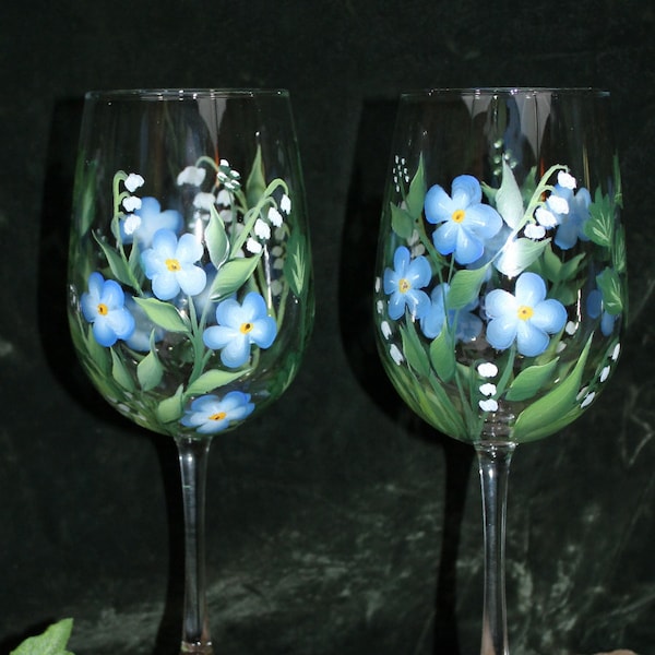 Spring Wine Glasses - Etsy