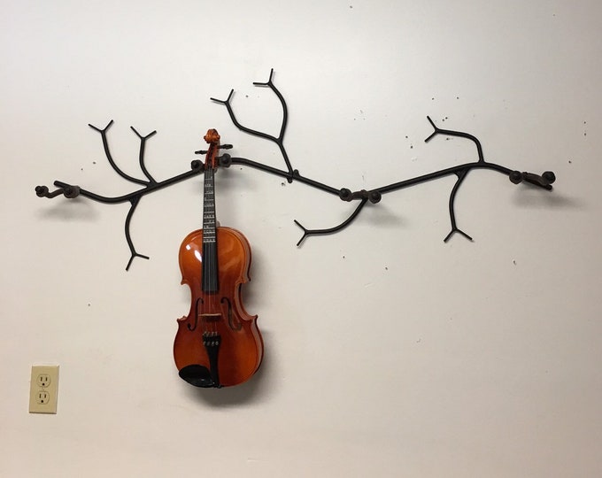 Instrument Rack Branch Violin Holder With 4 Bow Pegs, Holds 4 ...