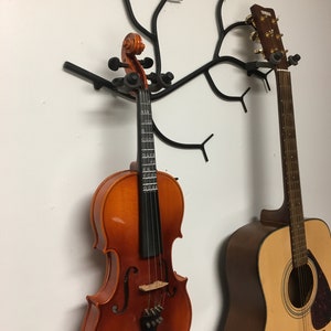 Musical Instrument Rack Wall Mounted Holder. Holds Two Instruments ...