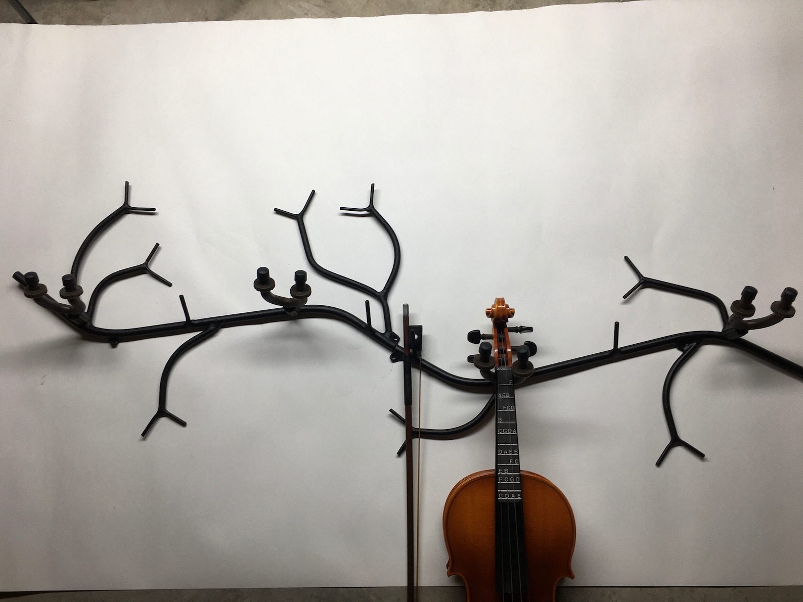 Instrument Rack Branch Violin Holder With 4 Bow Pegs Holds 4 - Etsy