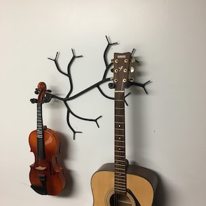 Musical Instrument Rack Wall Mounted Holder. Holds Two Instruments ...