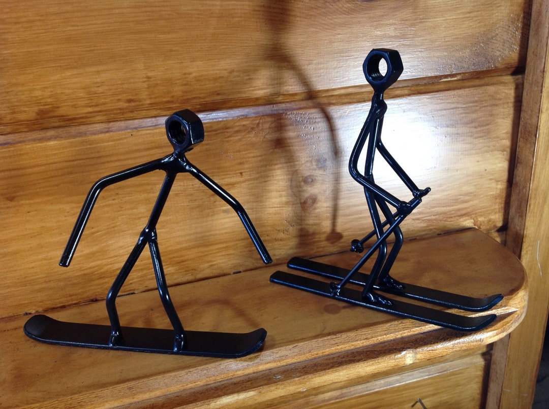 Skier Figure 6 Tall Available With Straight Down Hill or - Etsy