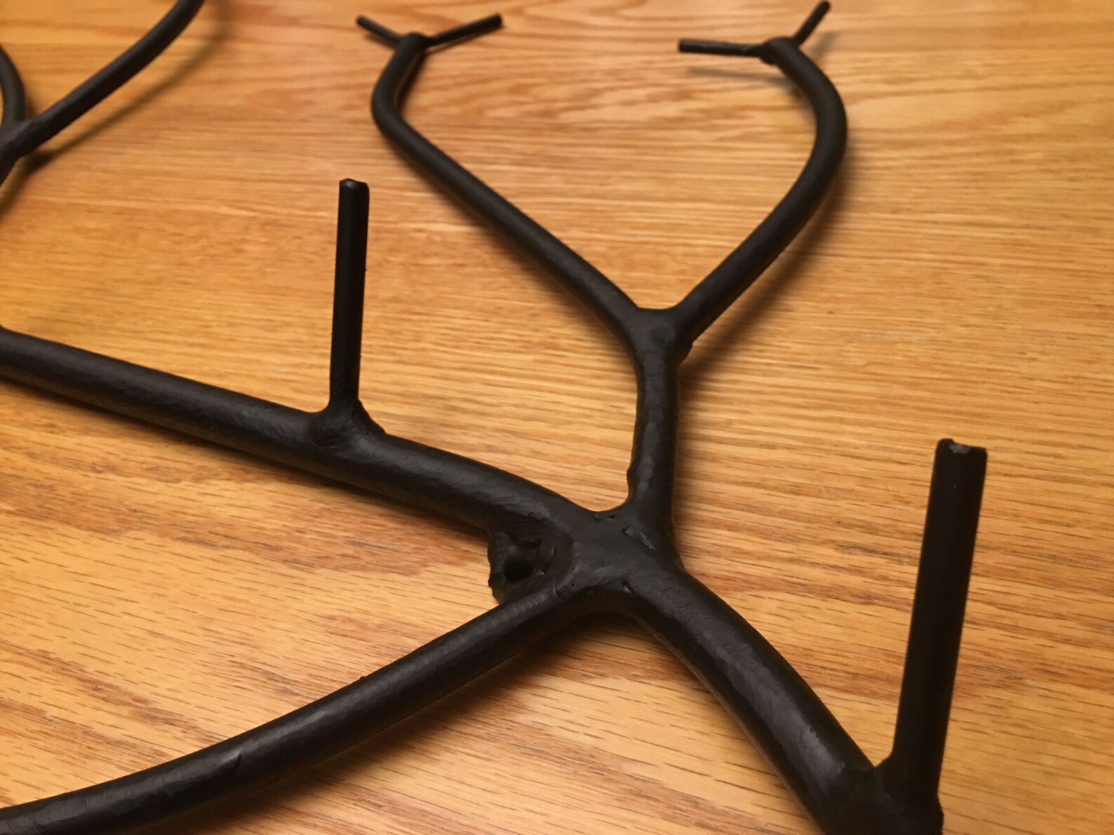 Metal branch Coat rack Wall mounted branch finished in flat | Etsy