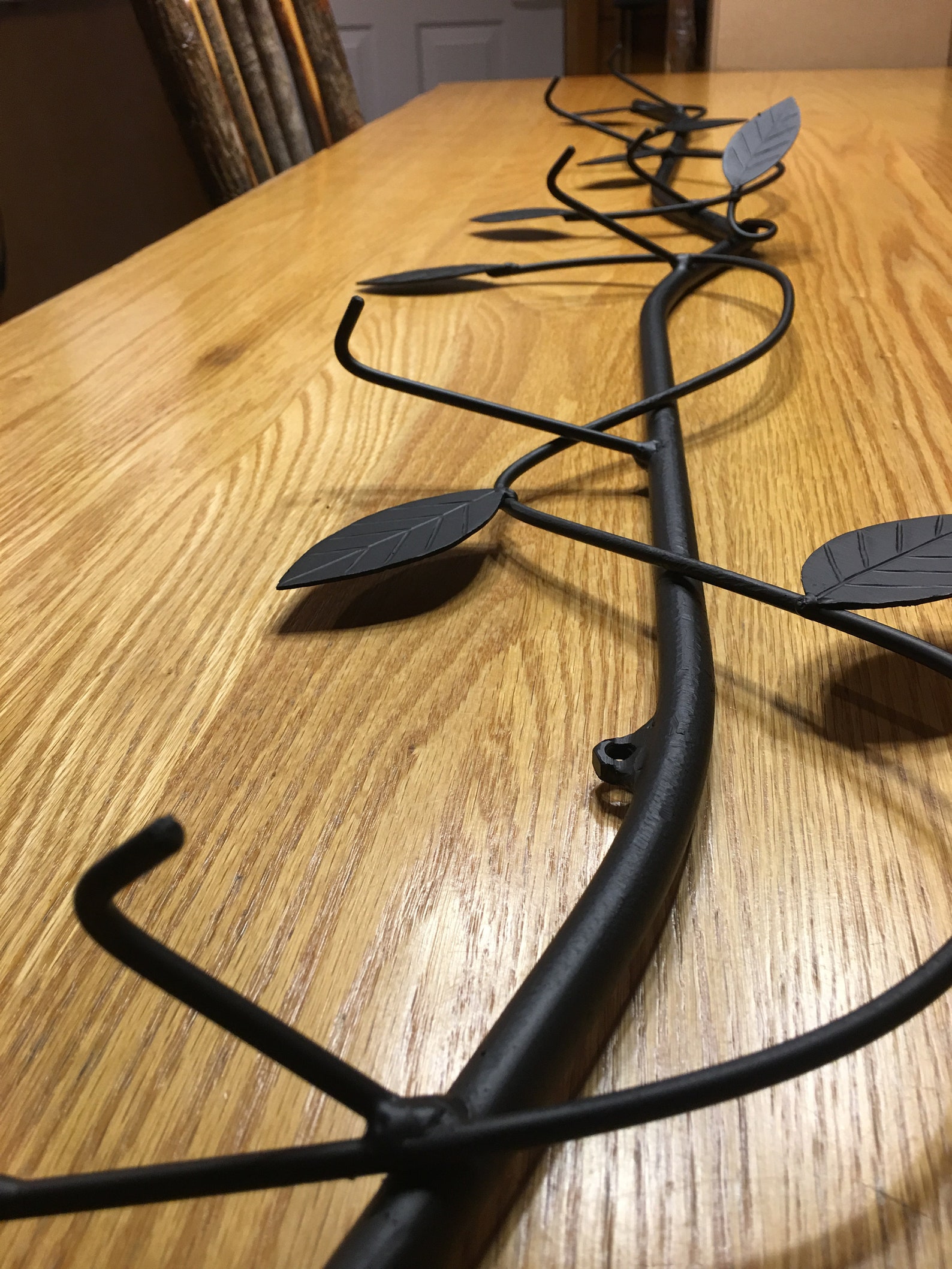 Grape Vine Metal Art With 6 Hooks | Etsy