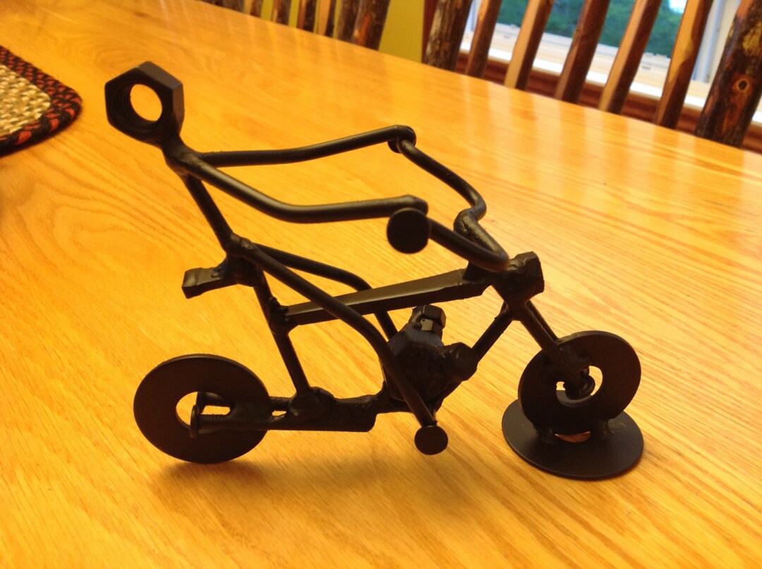 Motorcycle, , Biker , One of a Kind Figure - Etsy