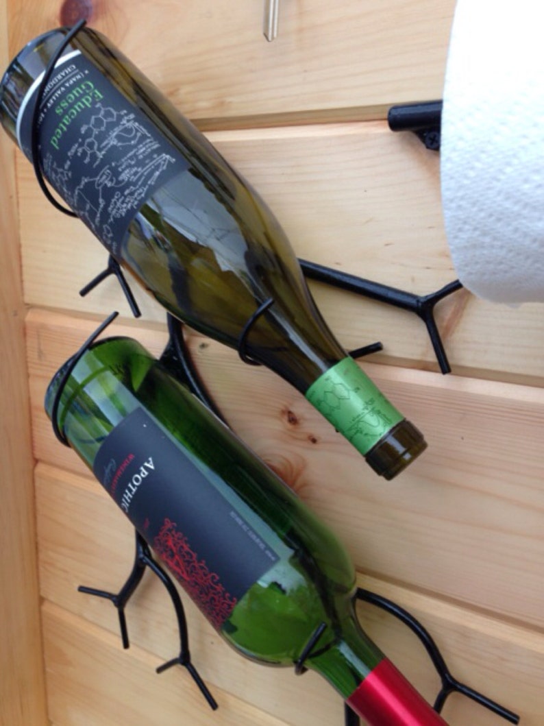 Metal Branch Wine Bottle Rack Hold 2 Wine Bottles - Etsy