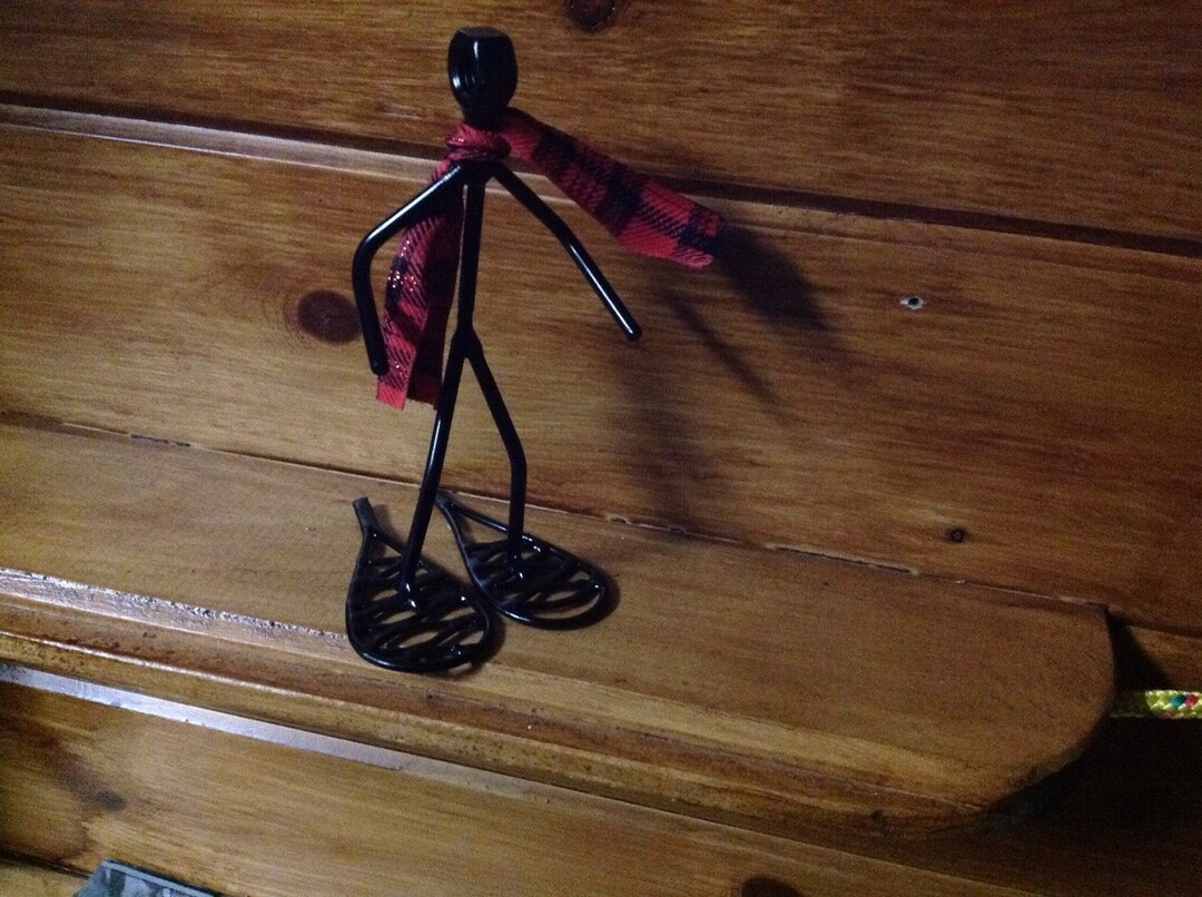 Snowshoeing Figure 6-1/2 " Tall Perfect for the Snow Shoe Fan Original ...
