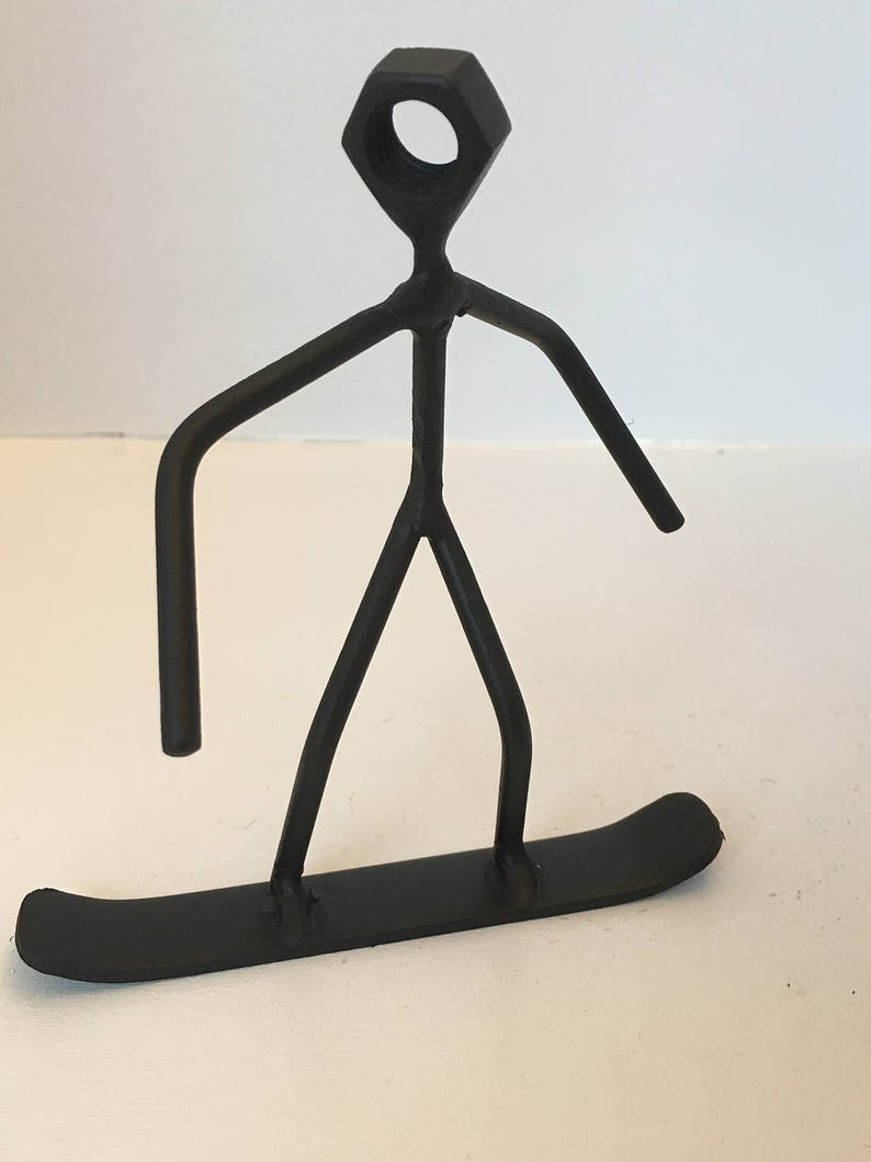 Snowboard figure for camp cottage or ski lodge unique | Etsy