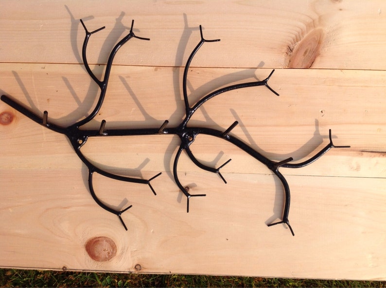 Branch Shaped Rack Ideal for Keys or Jewelry. Branch is Wall Mounted - Etsy