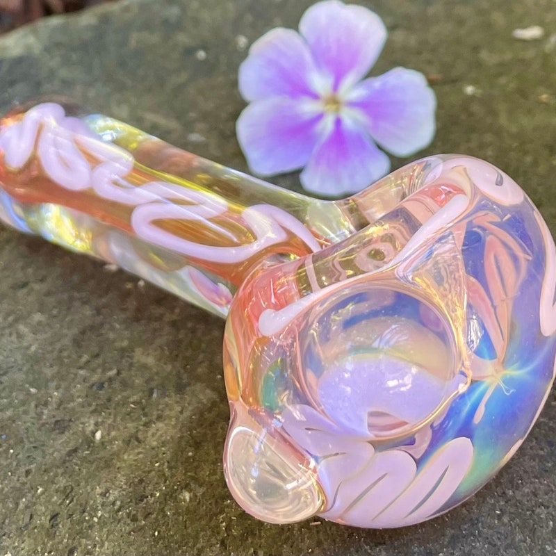 Pink Glass Pipe - Etsy