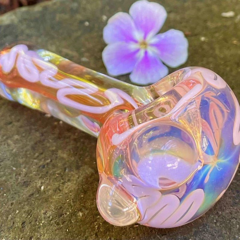 Pink Glass Pipe - Etsy