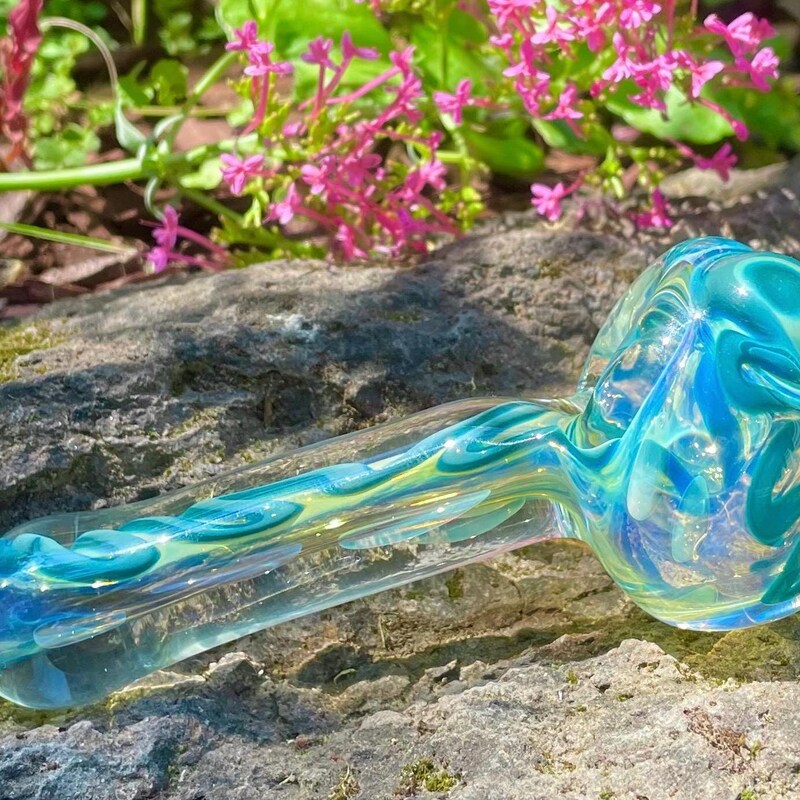 Turquoise Art Glass - Etsy
