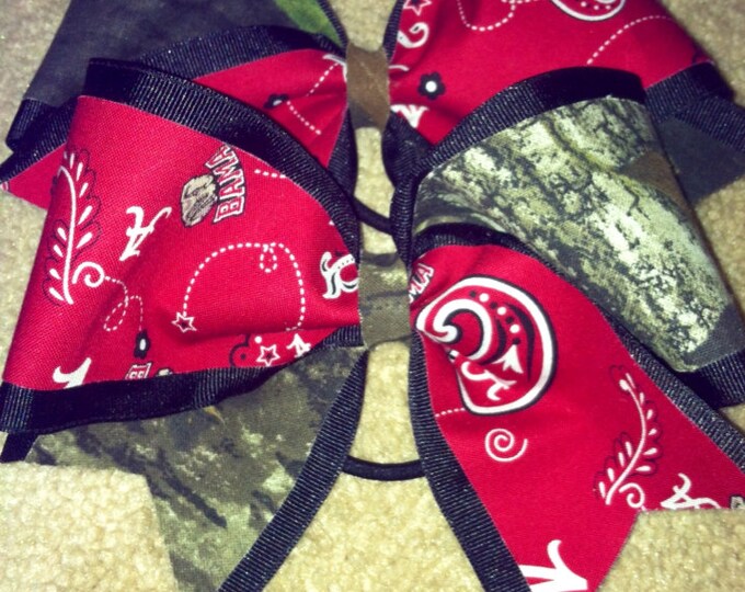 Alabama and Camo Cheer Bows - Etsy