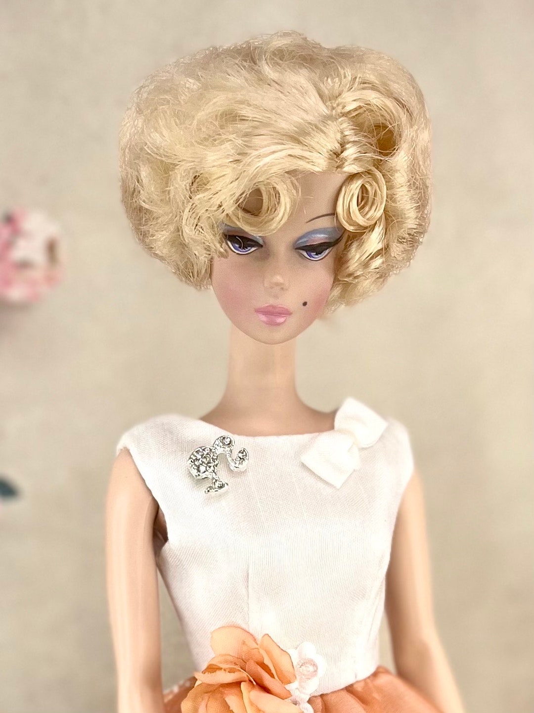 Magnetic Barbie Silhouette Brooch for 1/6 Doll Silkstone, Vintage ...