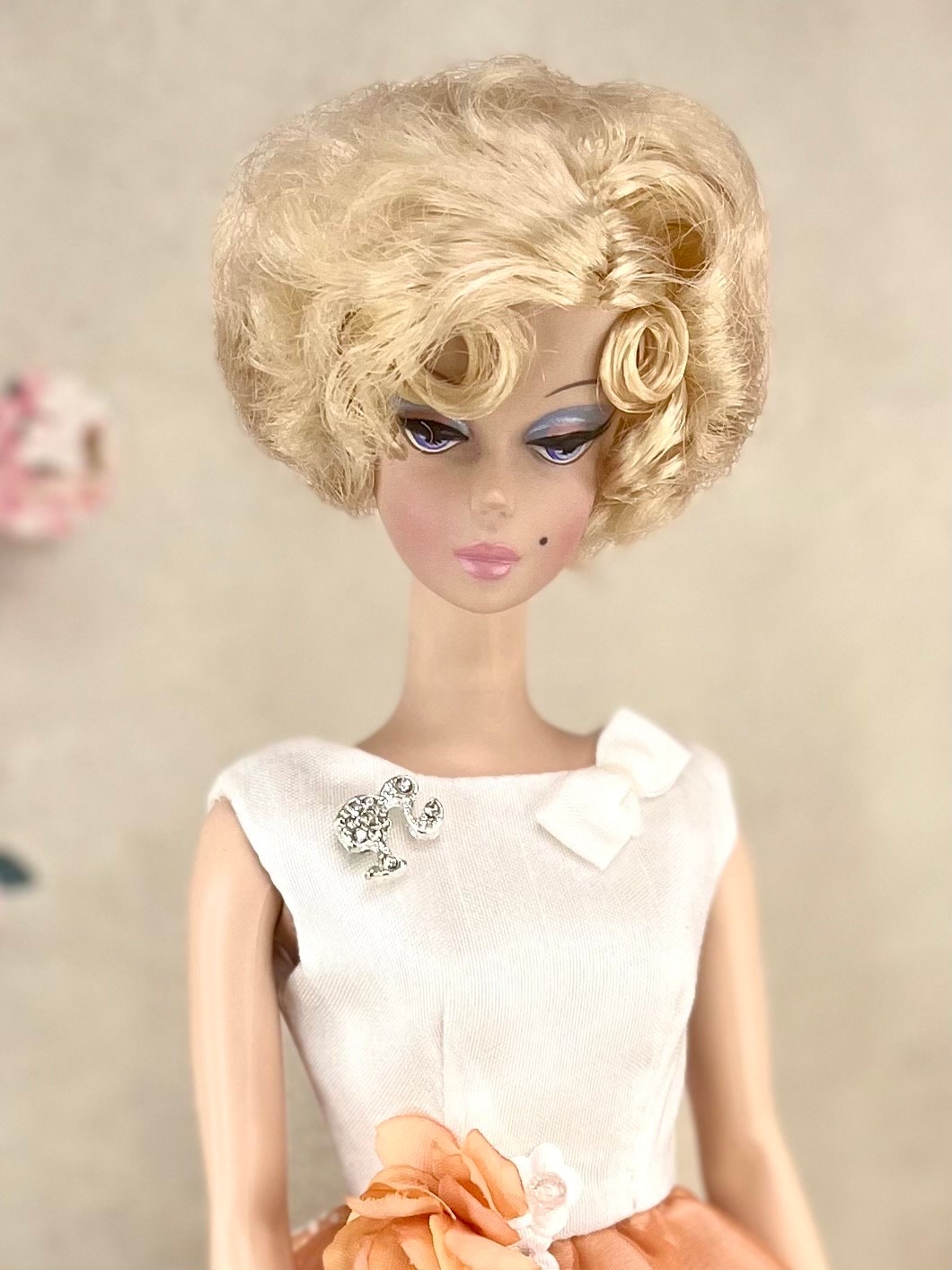 Magnetic Barbie Silhouette Brooch for 1/6 Doll Silkstone, Vintage ...