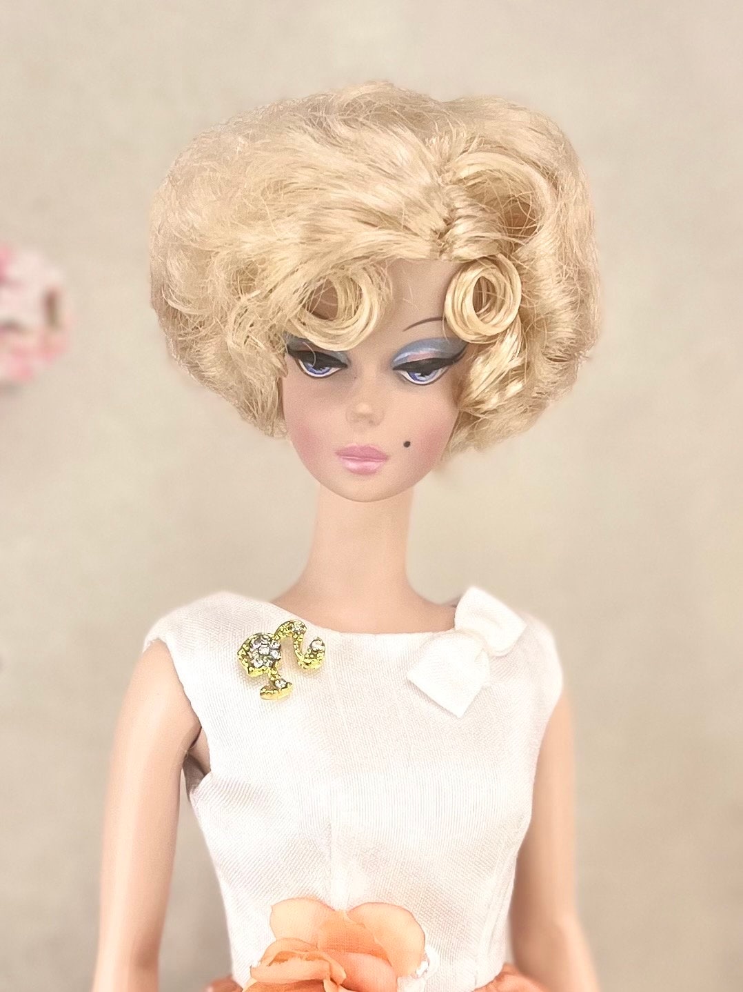 Magnetic Barbie Silhouette Brooch for 1/6 Doll Silkstone, Vintage ...