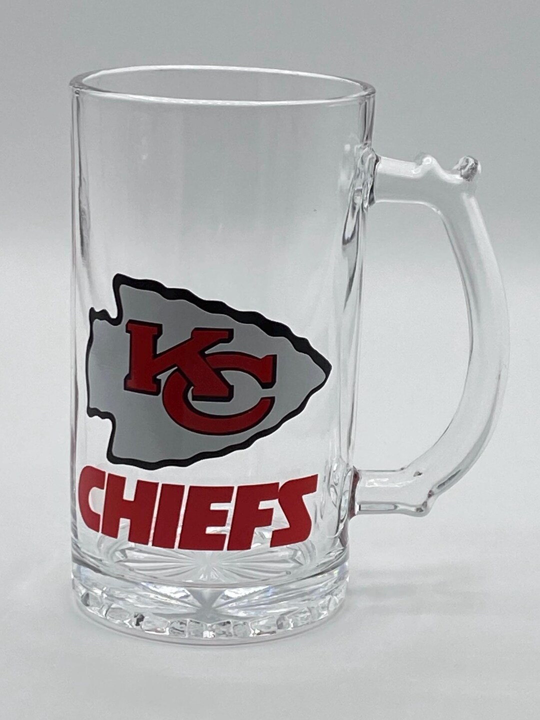 Kansas City Chiefs 16 Oz. Beer Glass, Chiefs Fan Beer Glass, Sports ...