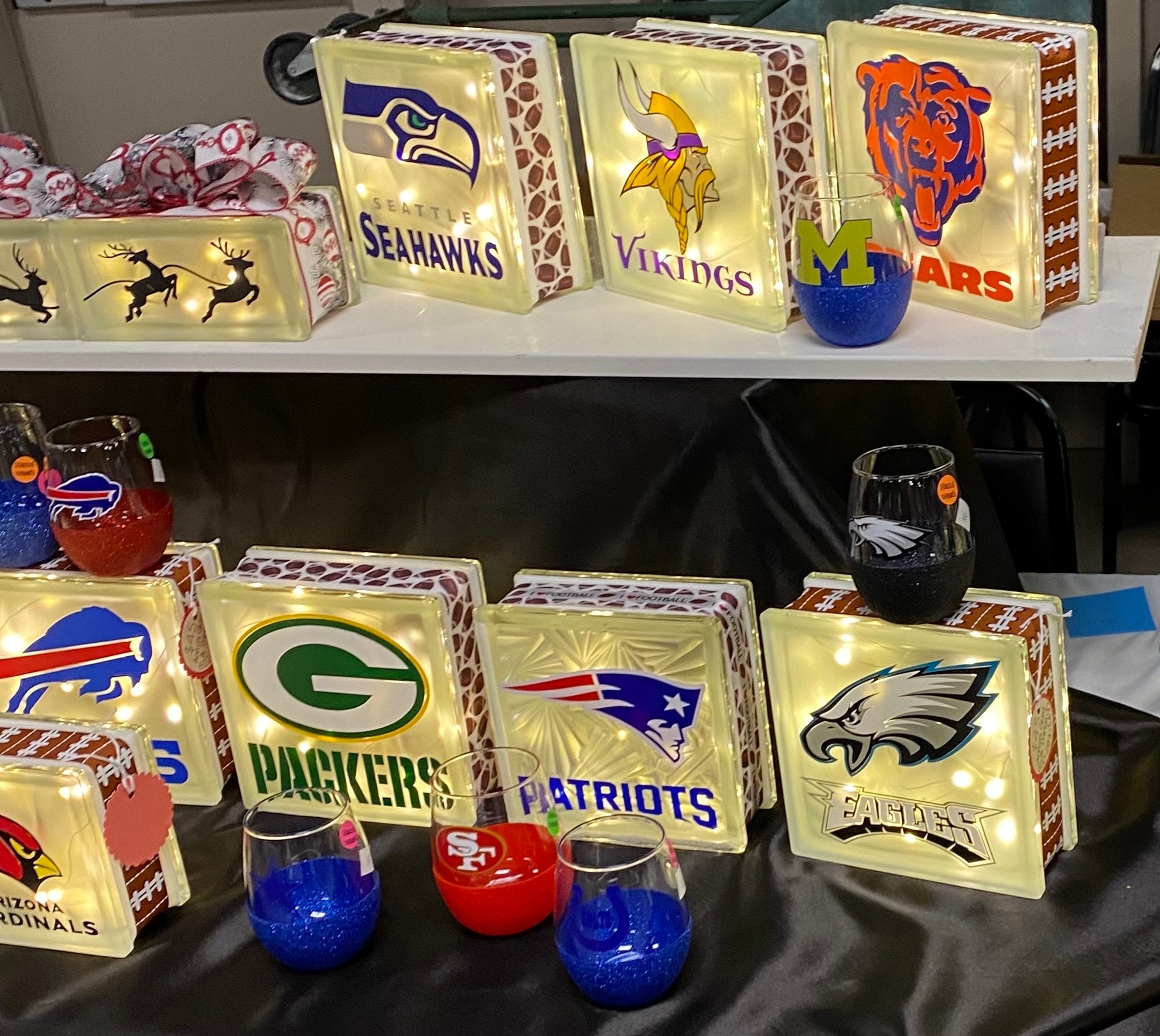 Dallas Cowboys NFL Football Lighted 6x6 Glass Block, Football Gift ...