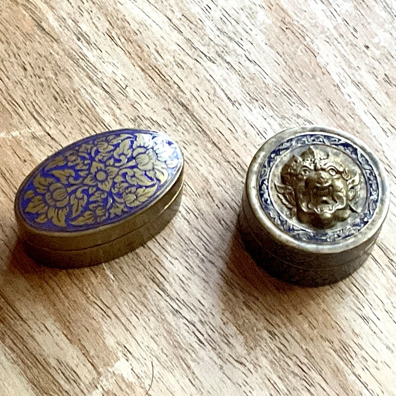 Brass Pill Box - Etsy