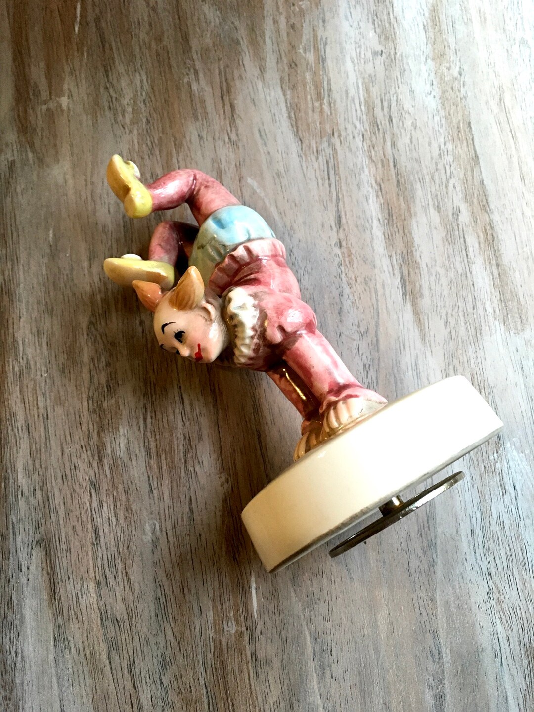 Vintage Ceramic Jester Musical Figurine - Etsy