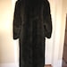 Vintage 70s Full Length Black Mink Coat in Chevron Cut Scandinavian Fur ...