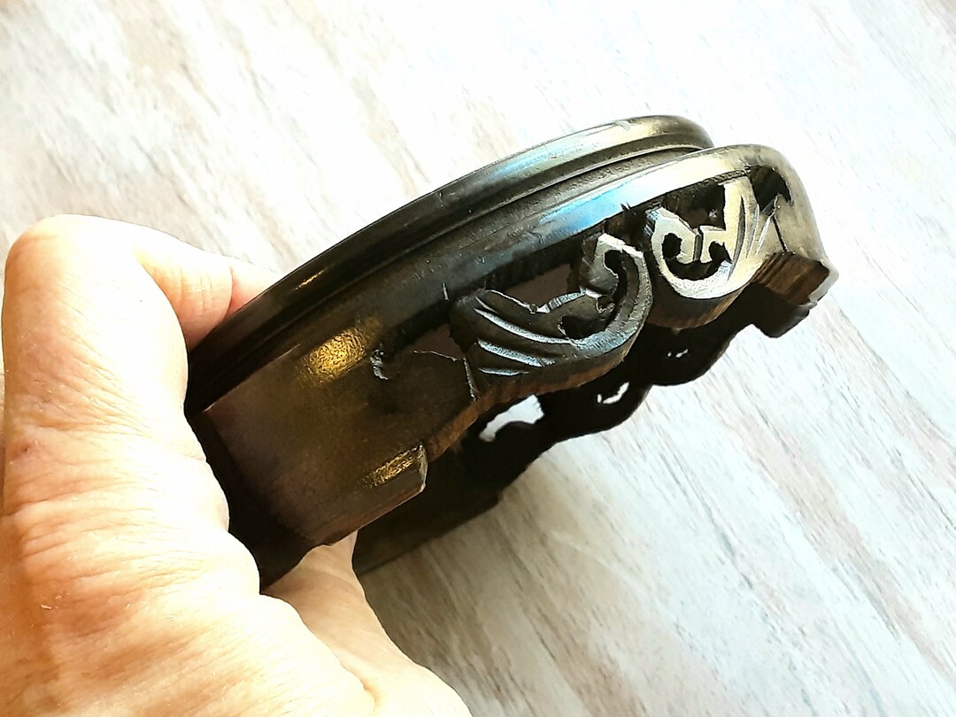 Vintage Japanese Carved Wood Stand Japanese Display Stand - Etsy