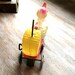 Vintage 50s Wind up Duck Toy Celluloid Duck With Baby Buggy Toy Made in ...
