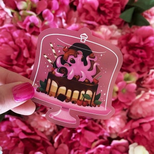 Choctopus Chocolate Octopus - Patisserie Pets - Clear Waterproof Vinyl ...