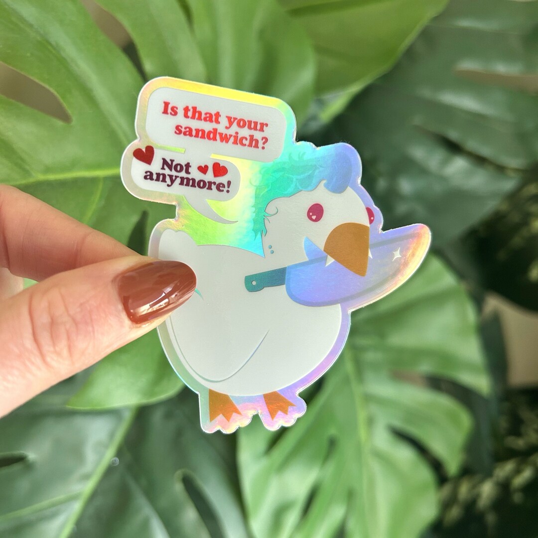 A Horrible Goostarion Meme - Holographic Waterproof Vinyl Sticker - Etsy