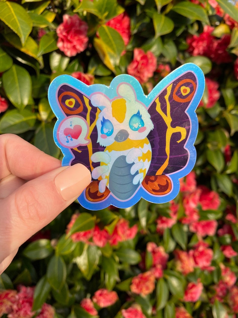 Baby Queen Mothra Holographic Waterproof Vinyl Sticker - Etsy