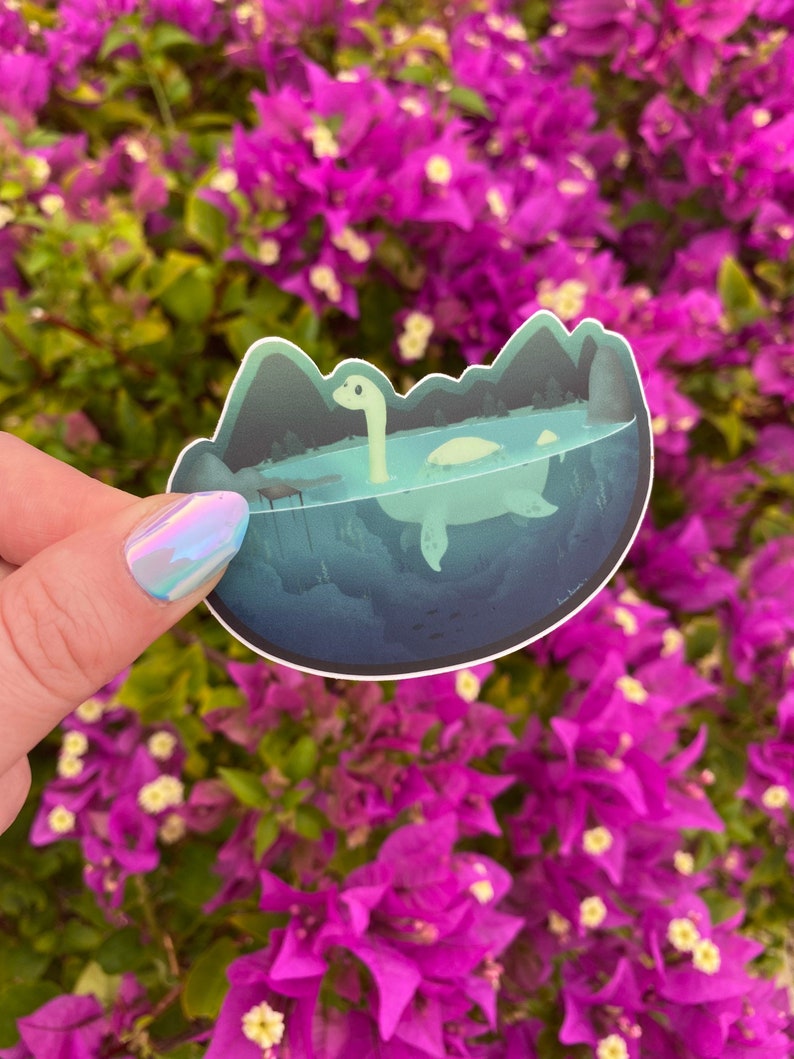 Nessie - Die Cut Vinyl Sticker - Etsy