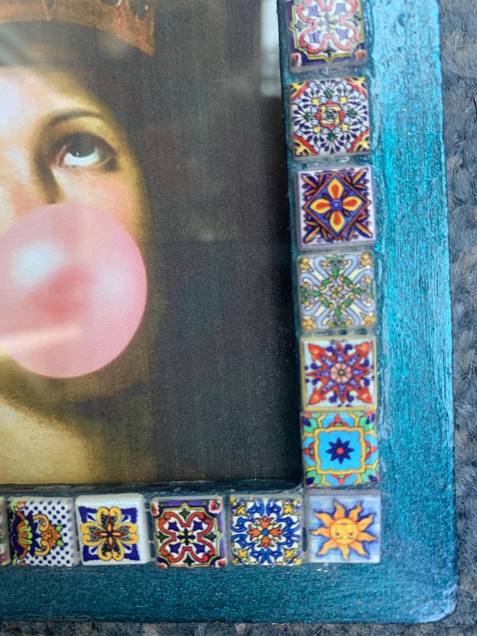 Blue Tiny Talavera Frame - Etsy