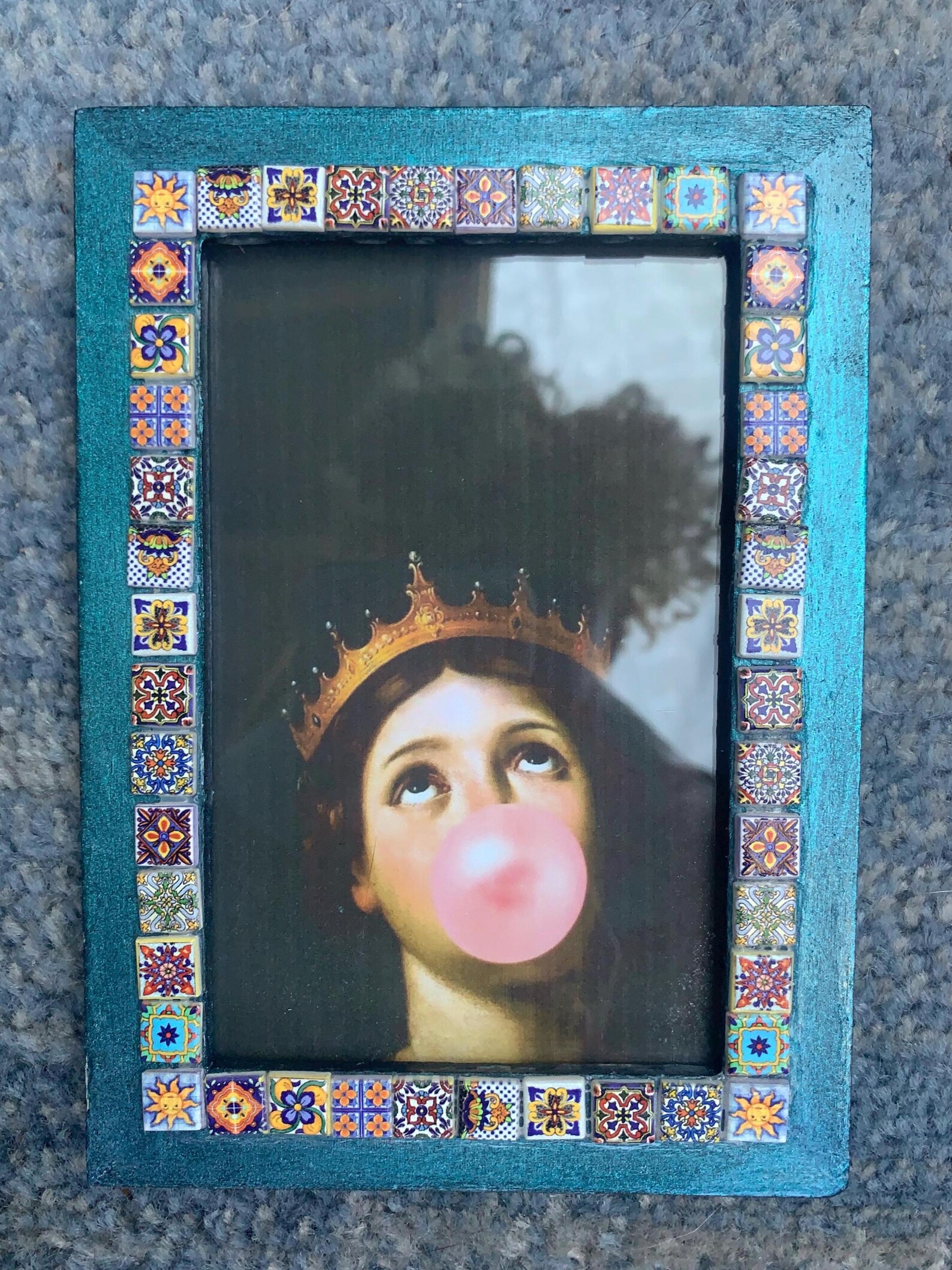 Blue Tiny Talavera Frame - Etsy