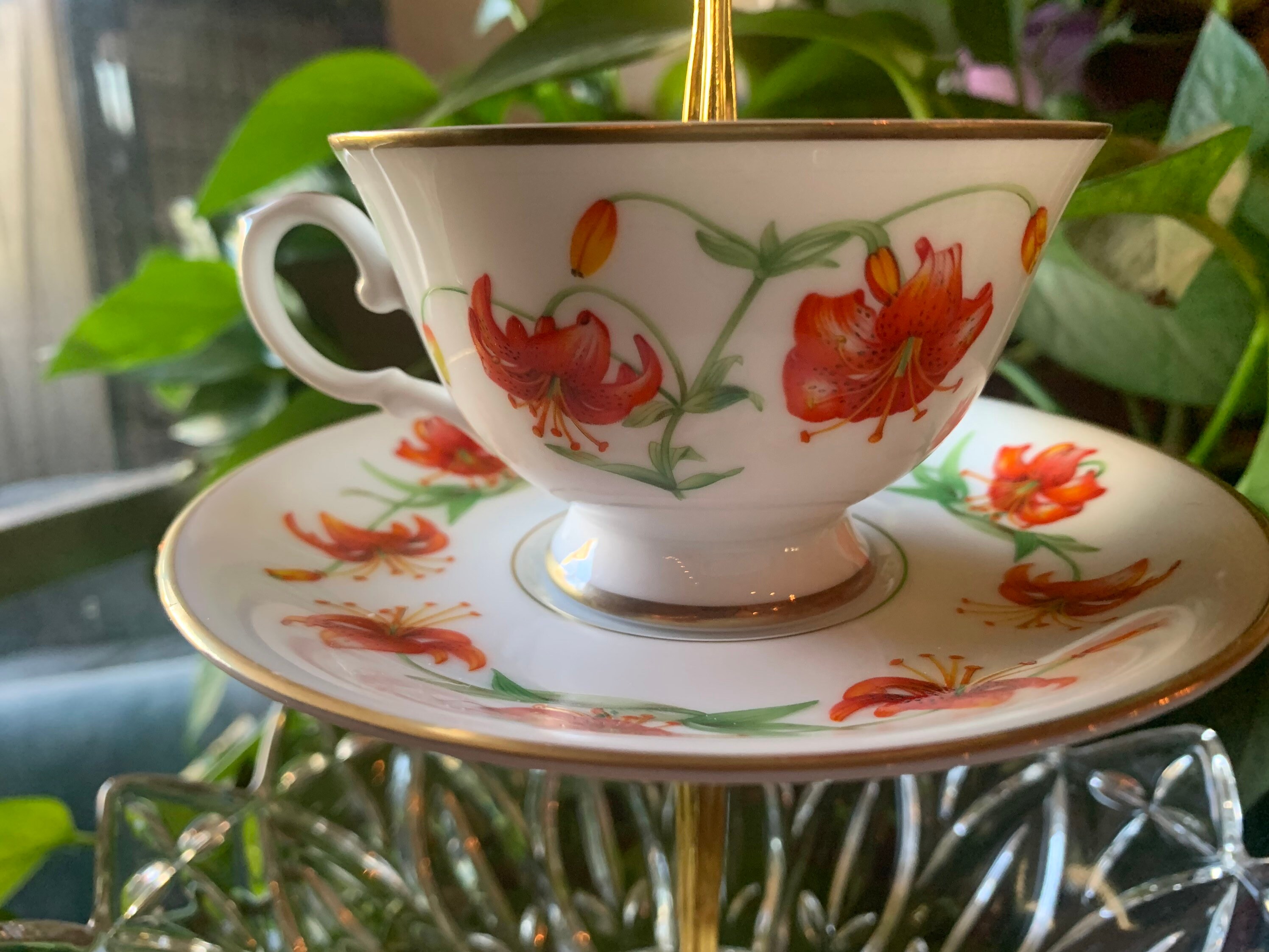 Red 3 Tier Teacup Server - Etsy