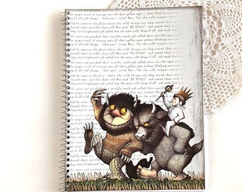 Where the Wild Things Are Recycled Book Journal - Etsy