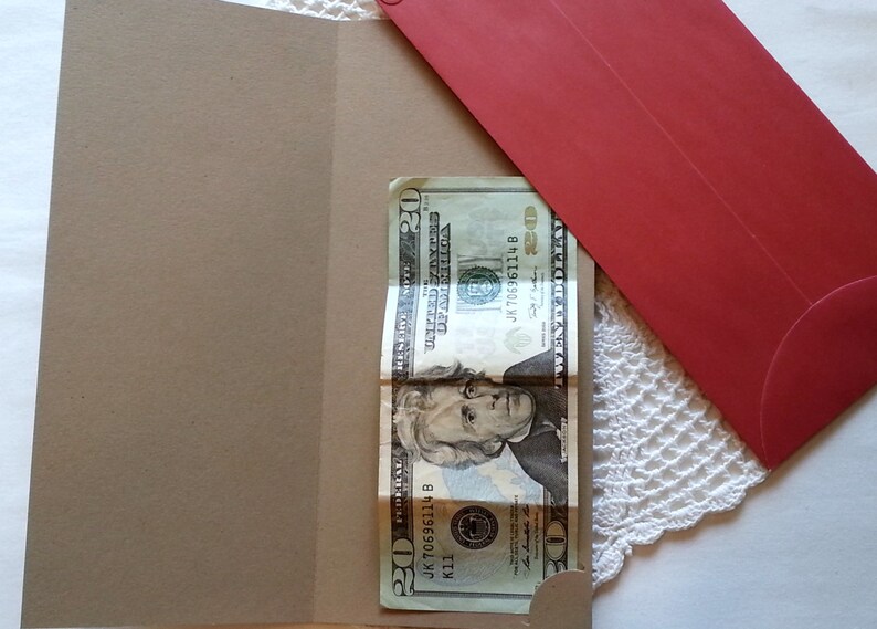 Handmade Christmas money / gift card holder with little | Etsy