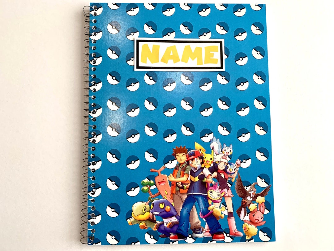 Personalized Pokemon Notebook Custom Notebook Kids Notebook - Etsy