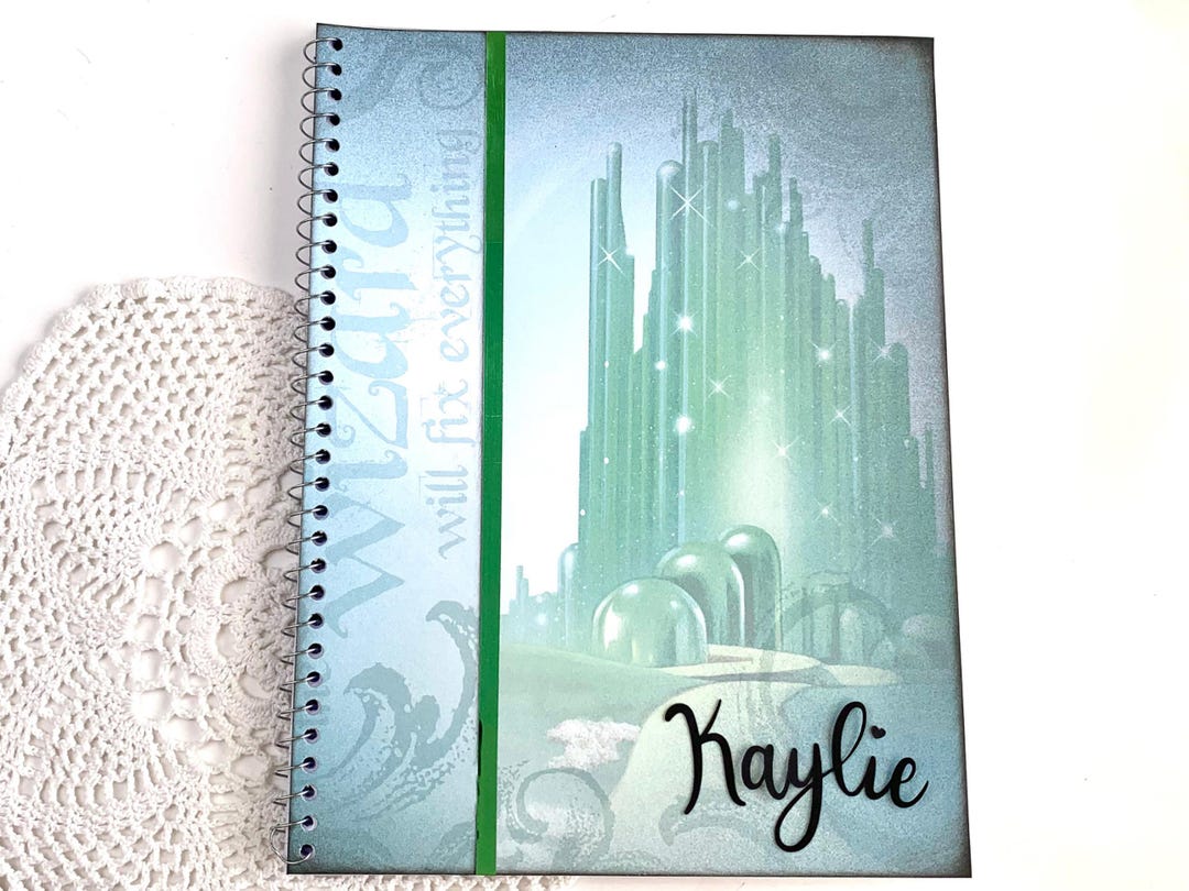 Personalized Wizard of Oz Notebook With the Emerald City, Custom ...