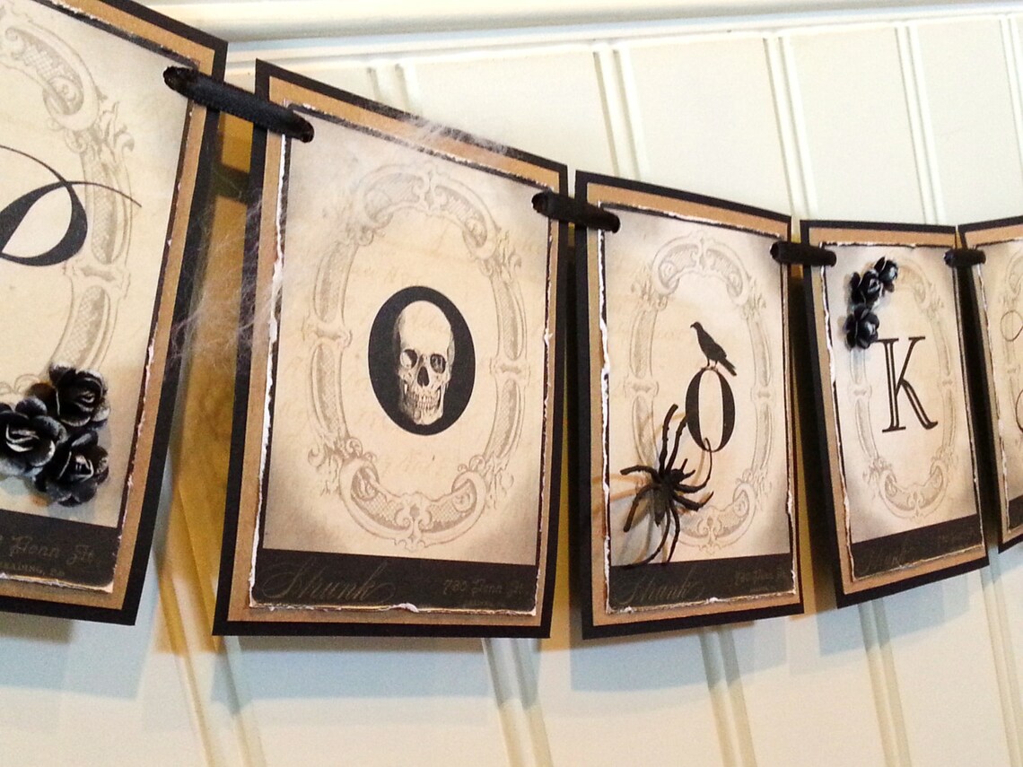 Spooky Scary Halloween Banner - Etsy
